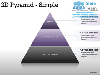 2d pyramid simple powerpoint presentation slides ppt templates | PDF