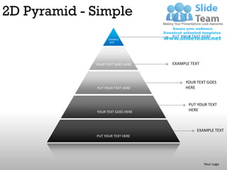 2d pyramid simple powerpoint presentation slides ppt templates | PDF