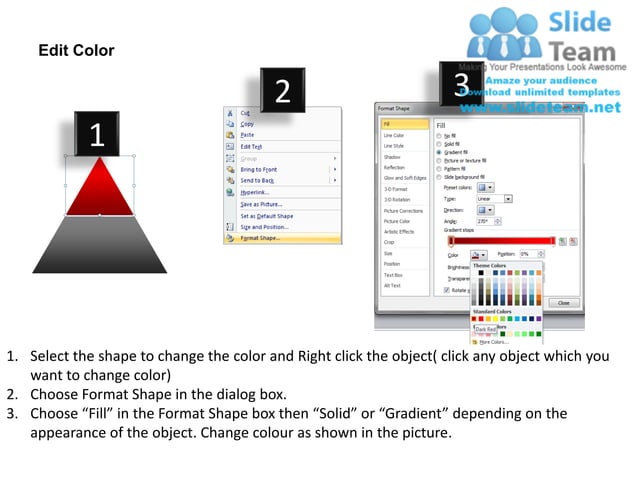 2d pyramid simple powerpoint presentation slides ppt templates | PPT