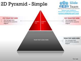 2d pyramid simple powerpoint presentation slides ppt templates | PDF