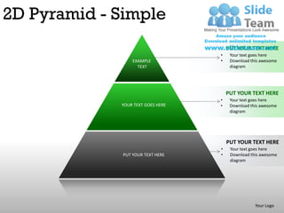 2d pyramid simple powerpoint presentation slides ppt templates | PDF