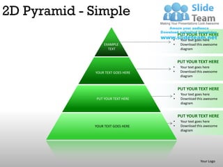 2d pyramid simple powerpoint presentation slides ppt templates | PDF