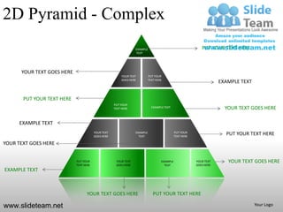 2d pyramid stacked shapes chart complex powerpoint presentation slides ...