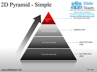 2d pyramid stacked shapes chart simple powerpoint ppt templates. | PDF ...