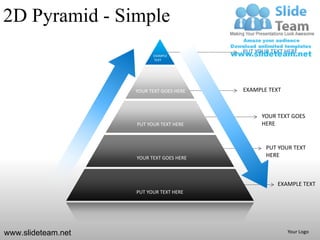 2d pyramid stacked shapes chart simple powerpoint ppt templates. | PDF ...