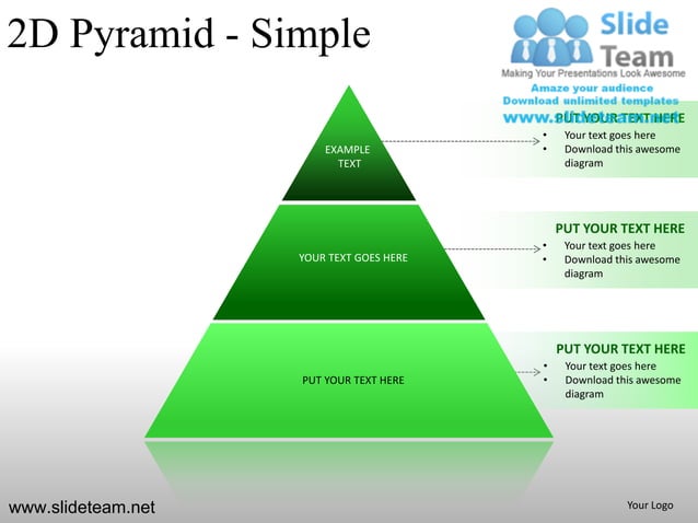 2d pyramid stacked shapes chart simple powerpoint ppt templates. | PDF ...