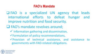 Nutrition sensitive fish agri-food systems FAO-presentation | PPT