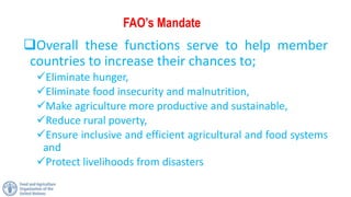 Nutrition sensitive fish agri-food systems FAO-presentation | PPT
