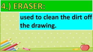 (2) Drafting Materials and Tools by Mary Krystle Dawn D. Sulleza | PPTX