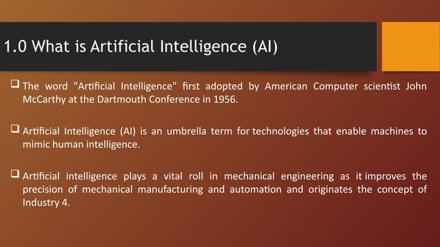 ai in manufacturing b.techd dsadad da .ppt