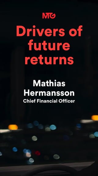 2 drivers of future returns cfo presentation | PDF