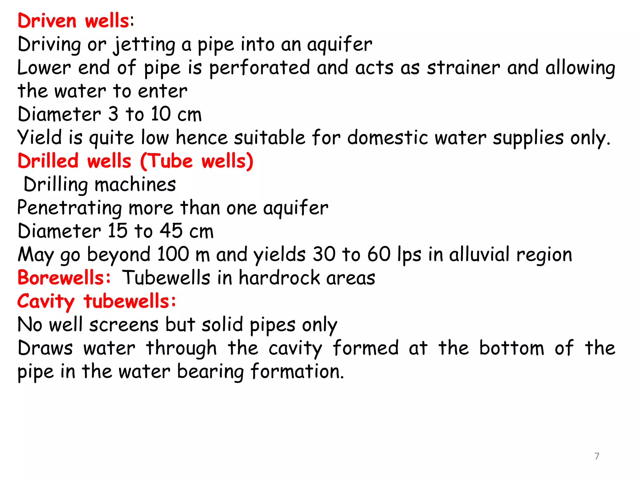 Water, Wells and Pumps | PPTX