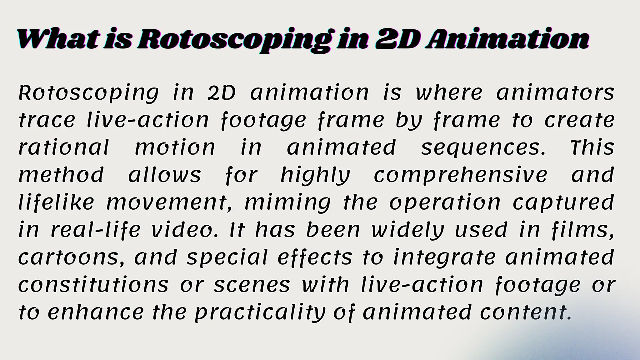 What is rotoscoping in 2D animation : Complete Guide | PDF