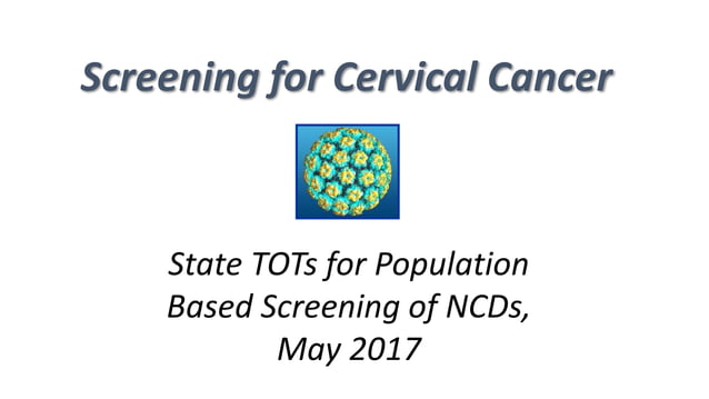 Dept. of Health cervical cancer fogsi_ screening test npcdcs_dept. of ...