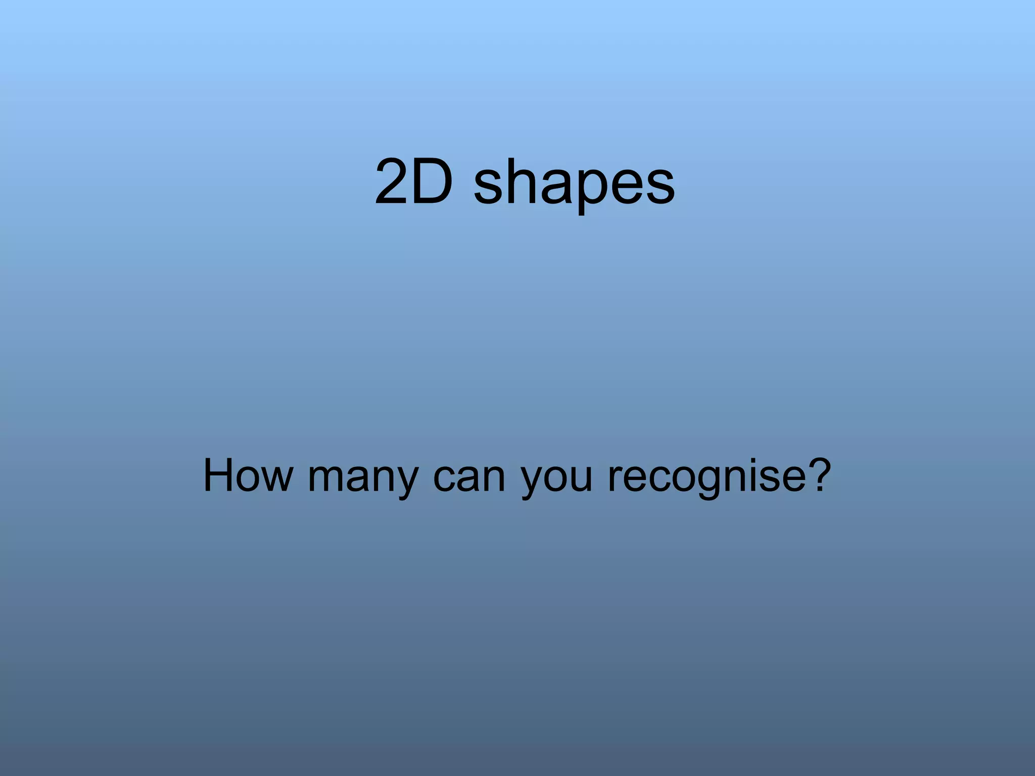 2d shape recognition | PPT