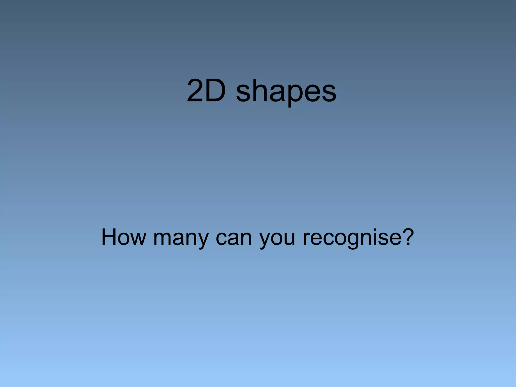 2d shape recognition | PPT