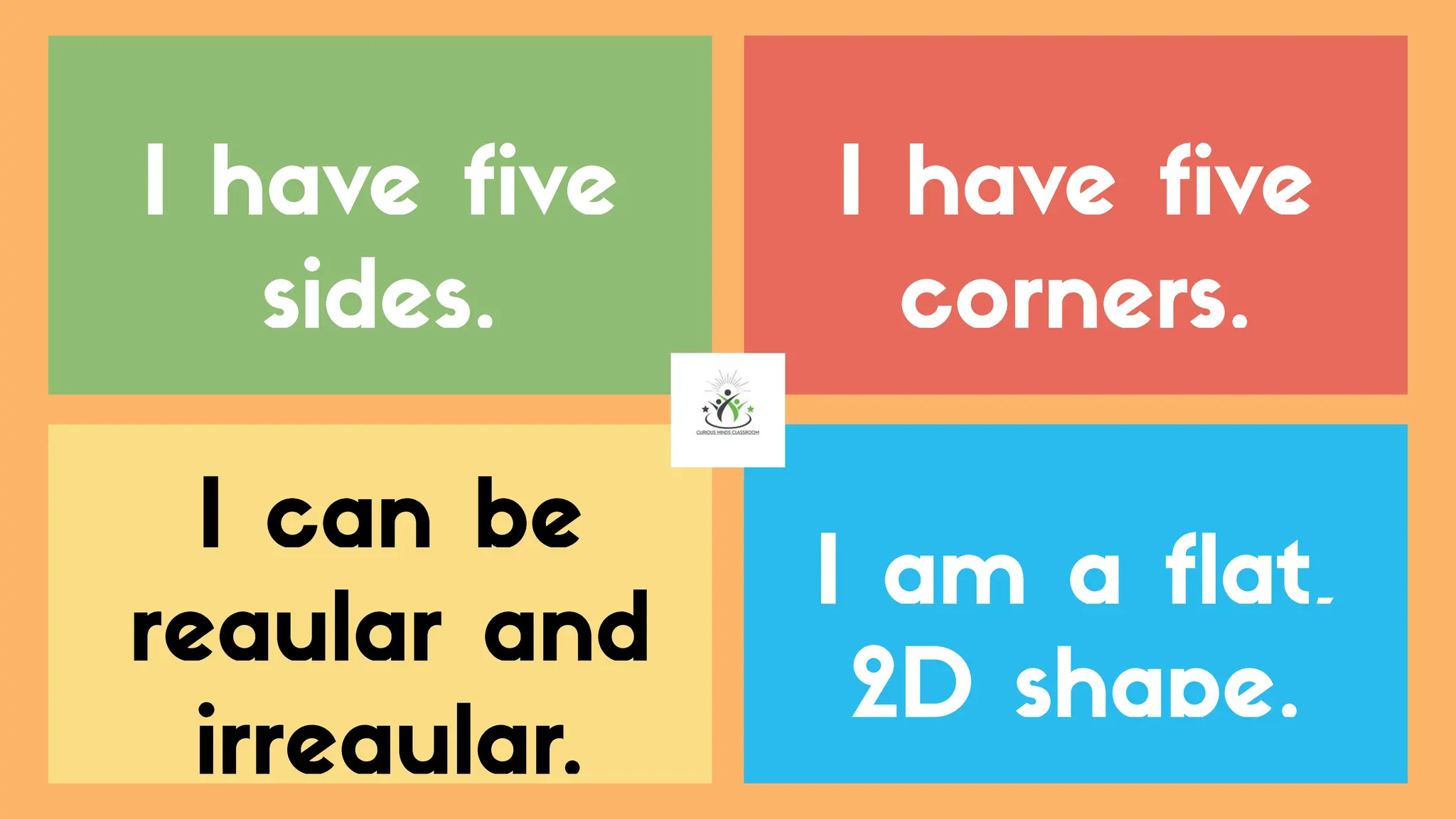 2D Shapes Properties Mathematics Quiz Presentation in Colorful Bold ...