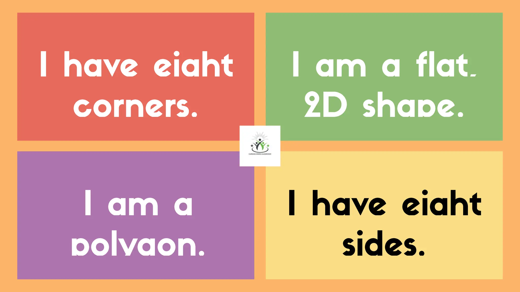 2D Shapes Properties Mathematics Quiz Presentation in Colorful Bold ...