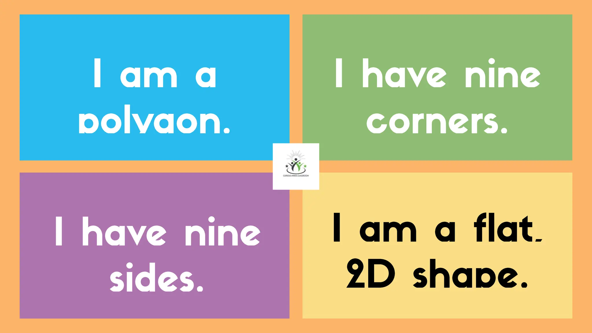 2D Shapes Properties Mathematics Quiz Presentation in Colorful Bold ...