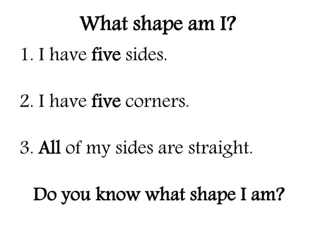 2D shape who am I? | PPTX