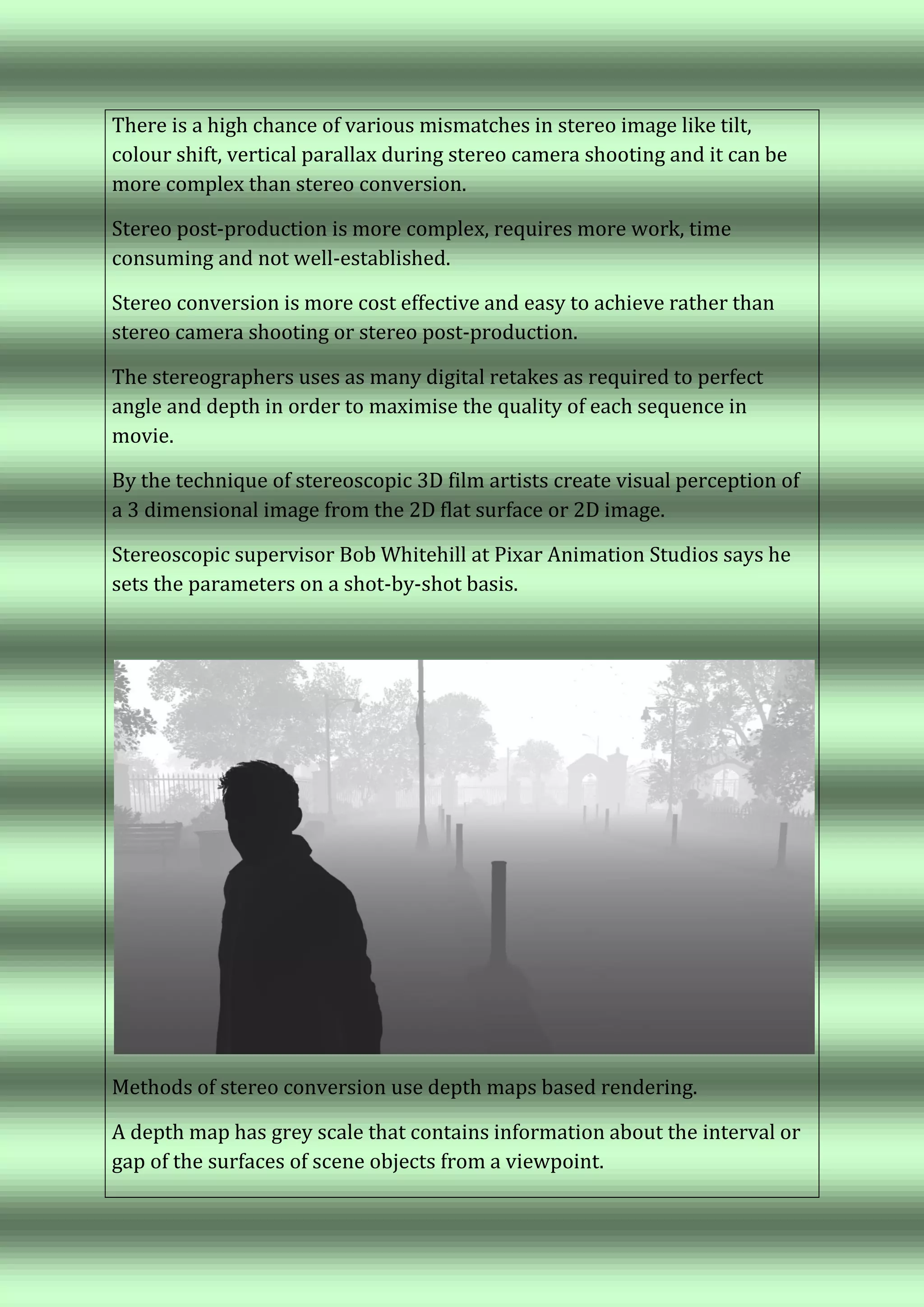 2D to 3D Conversion With Stereoscopic 3D | PDF