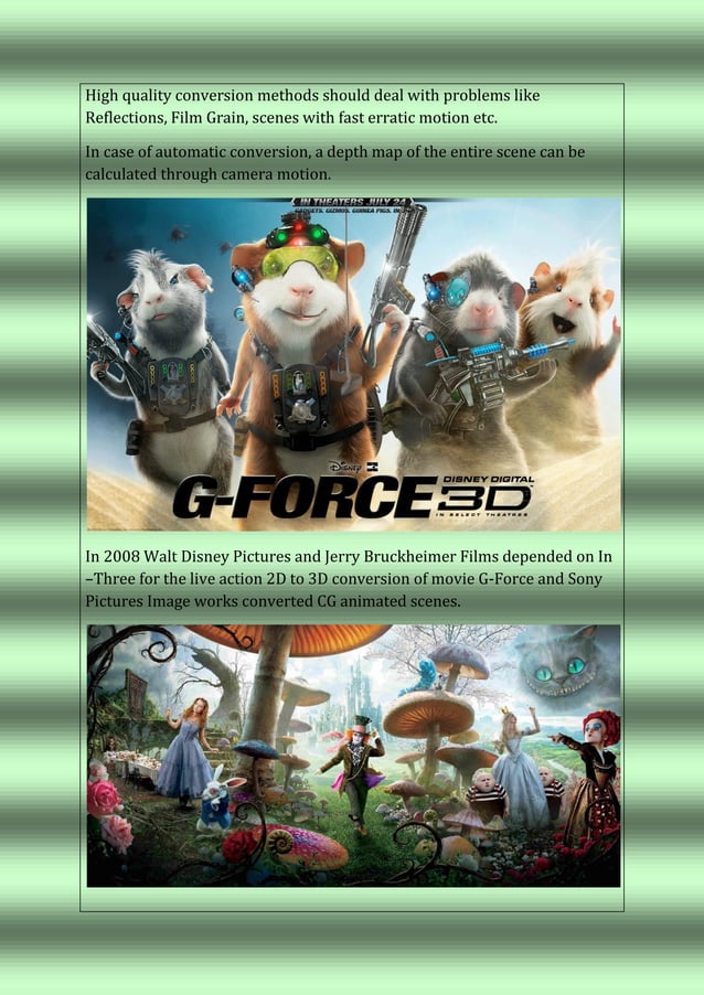 2D to 3D Conversion With Stereoscopic 3D | PDF | 3-D Graphics | Computer Software and Applications
