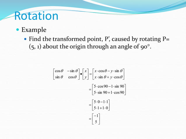 2D_transformatiomcomputer graphics 2d translation, rotation and scaling ...