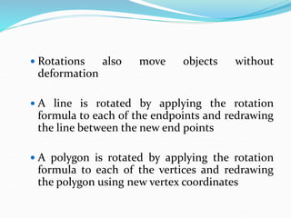 2D_transformatiomcomputer graphics 2d translation, rotation and scaling ...