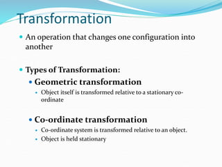 2D_transformatiomcomputer graphics 2d translation, rotation and scaling ...