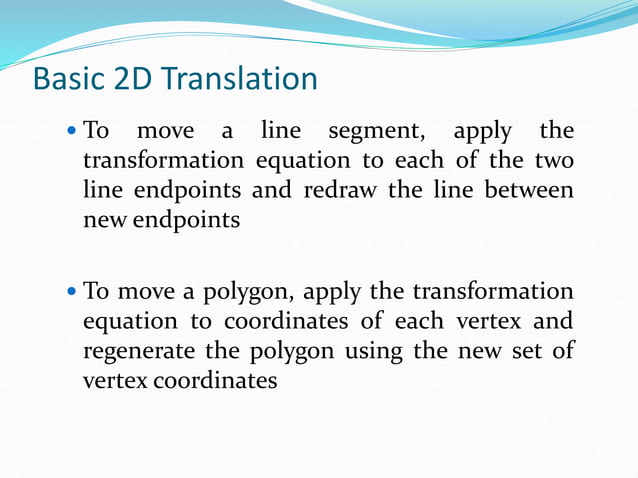 2D_transformatiomcomputer graphics 2d translation, rotation and scaling ...