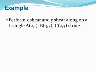 2D_transformatiomcomputer graphics 2d translation, rotation and scaling ...