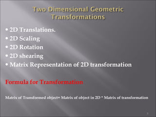 2 d transformation | PPT