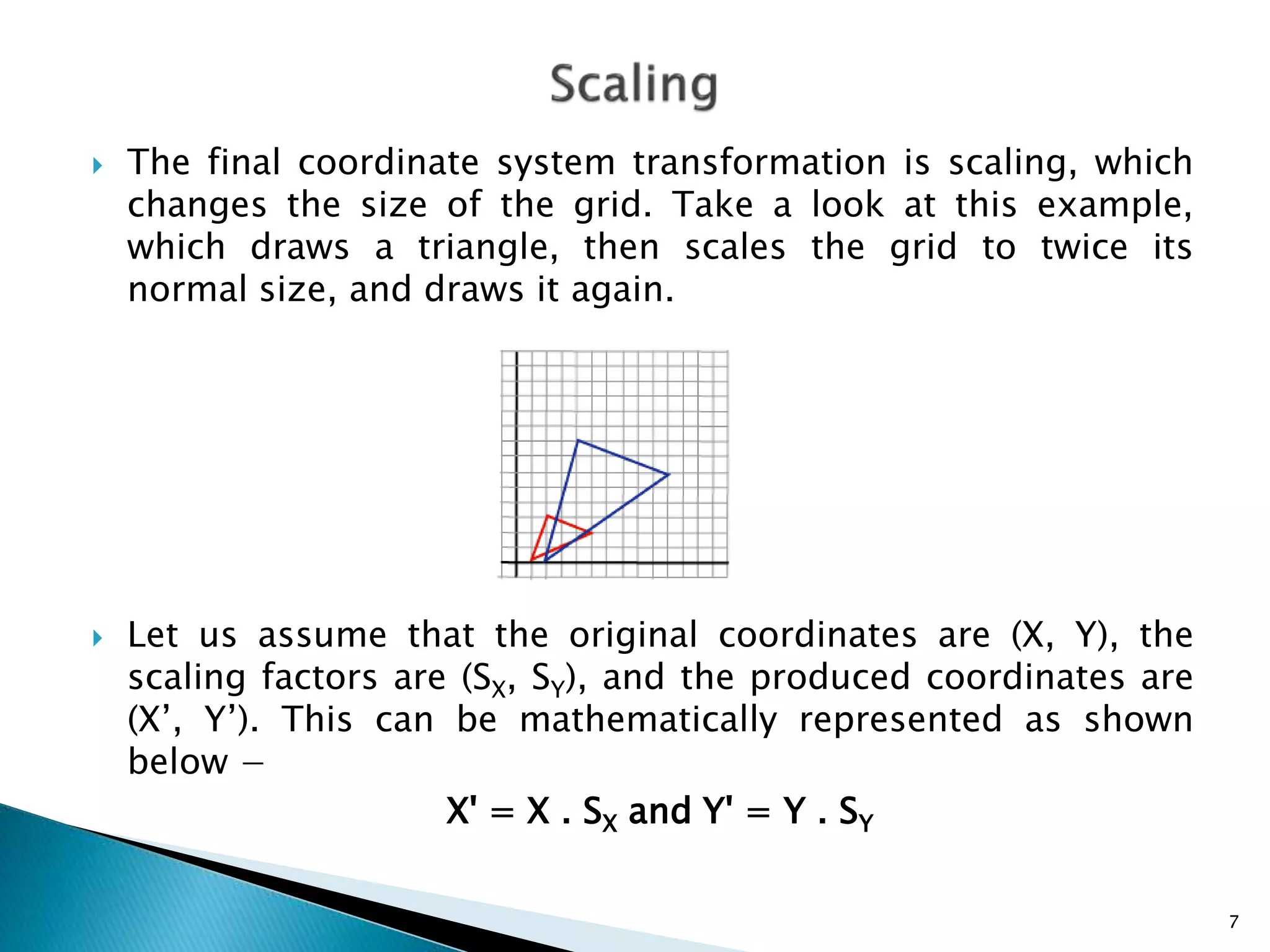 2d-transformation | PPTX | 3-D Graphics | Computer Software and ...