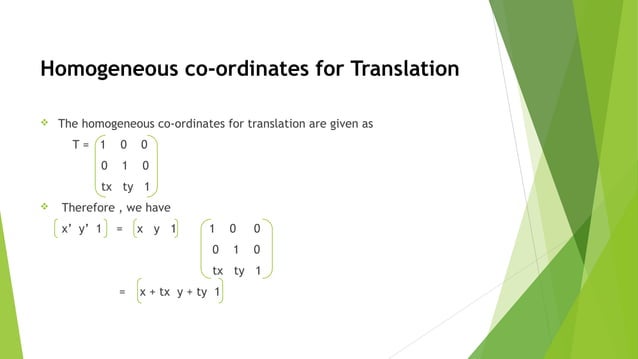 2D transformation (Computer Graphics) | PPT | Graphics Software ...