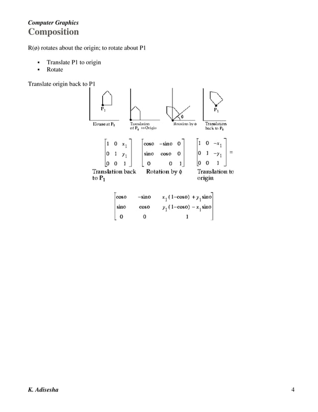 2 d transformations | PDF