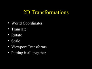2d transformations | PPT