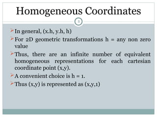 2D_Transformations in computer graphicsCG | PPT
