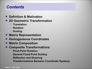 Hearn and Baker 2 D transformations | PPT