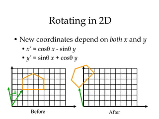 2 d transformations and homogeneous coordinates | PPTX