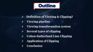 2D viewing & clipping | PPTX