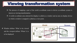 2D viewing & clipping | PPTX