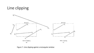 2D Viewing pipeline and clipping in computer graphics | PPTX
