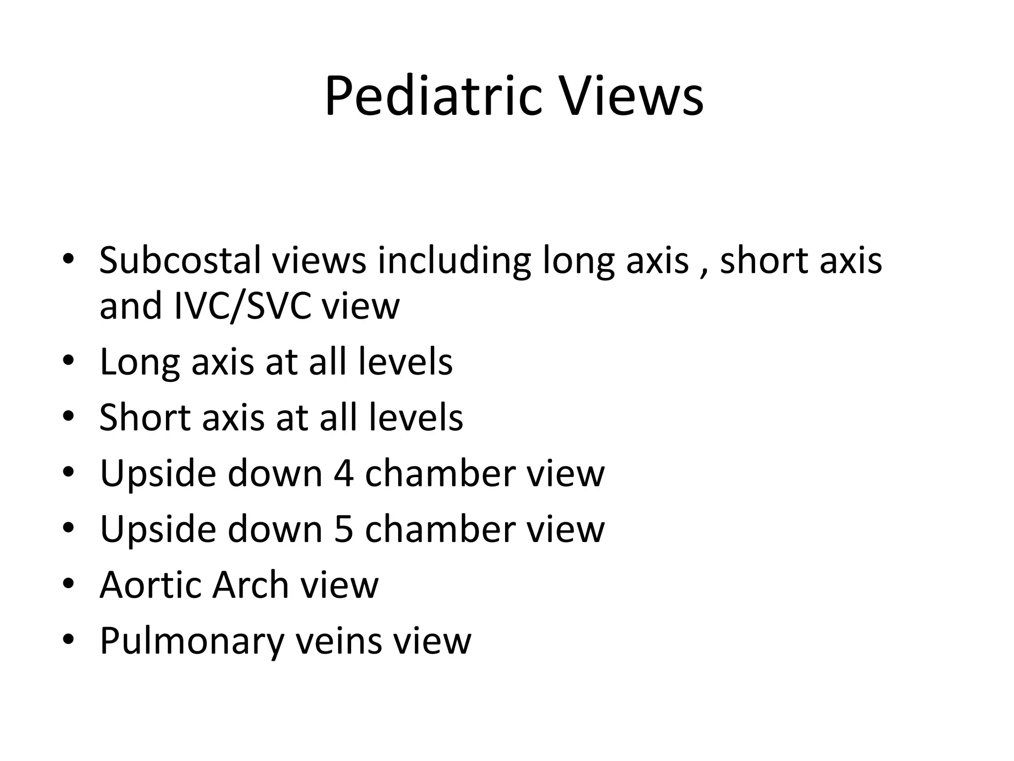 2d Transthoracic Echocardiographic views | PPT