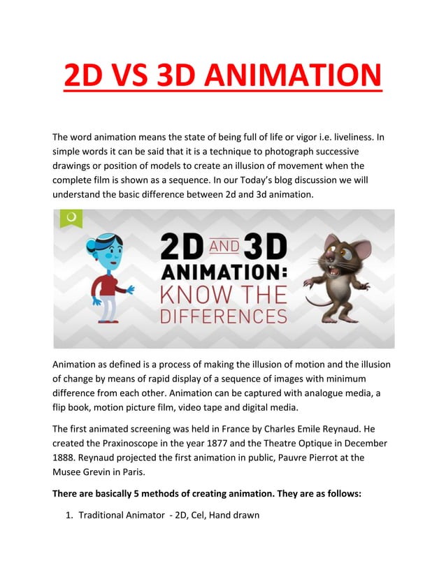 2D & 3D ANIMATION | PDF | Computer Animation | Computer Software and ...