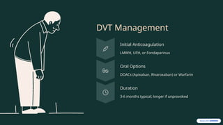 Deep vein thrombosis and pulmonary embolism(dvt) | PPT