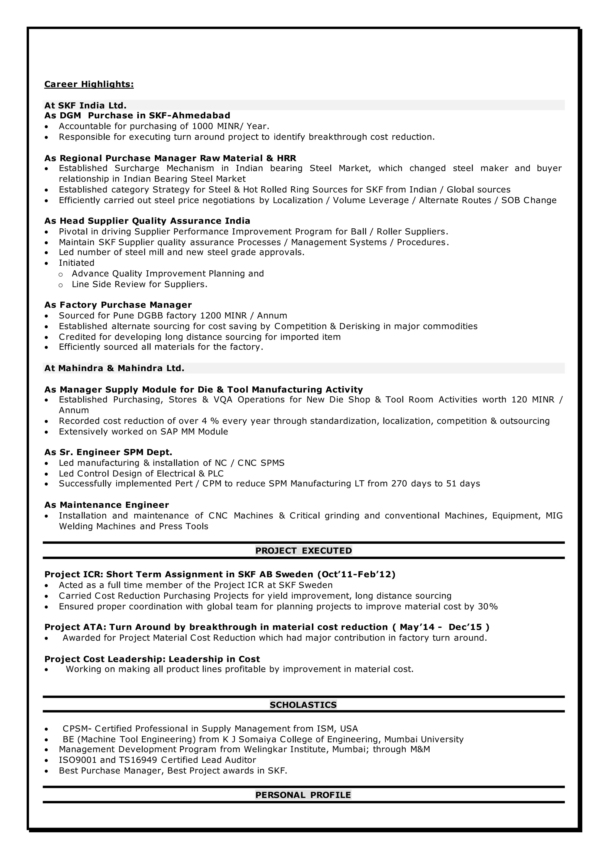 CV_Sachin Naik | PDF