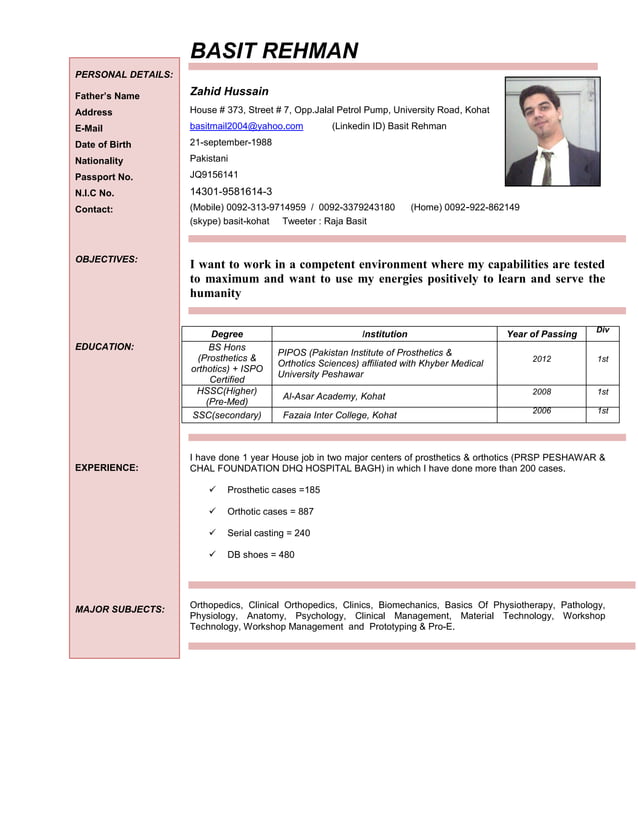 BASIT RESUME 2016 | PDF