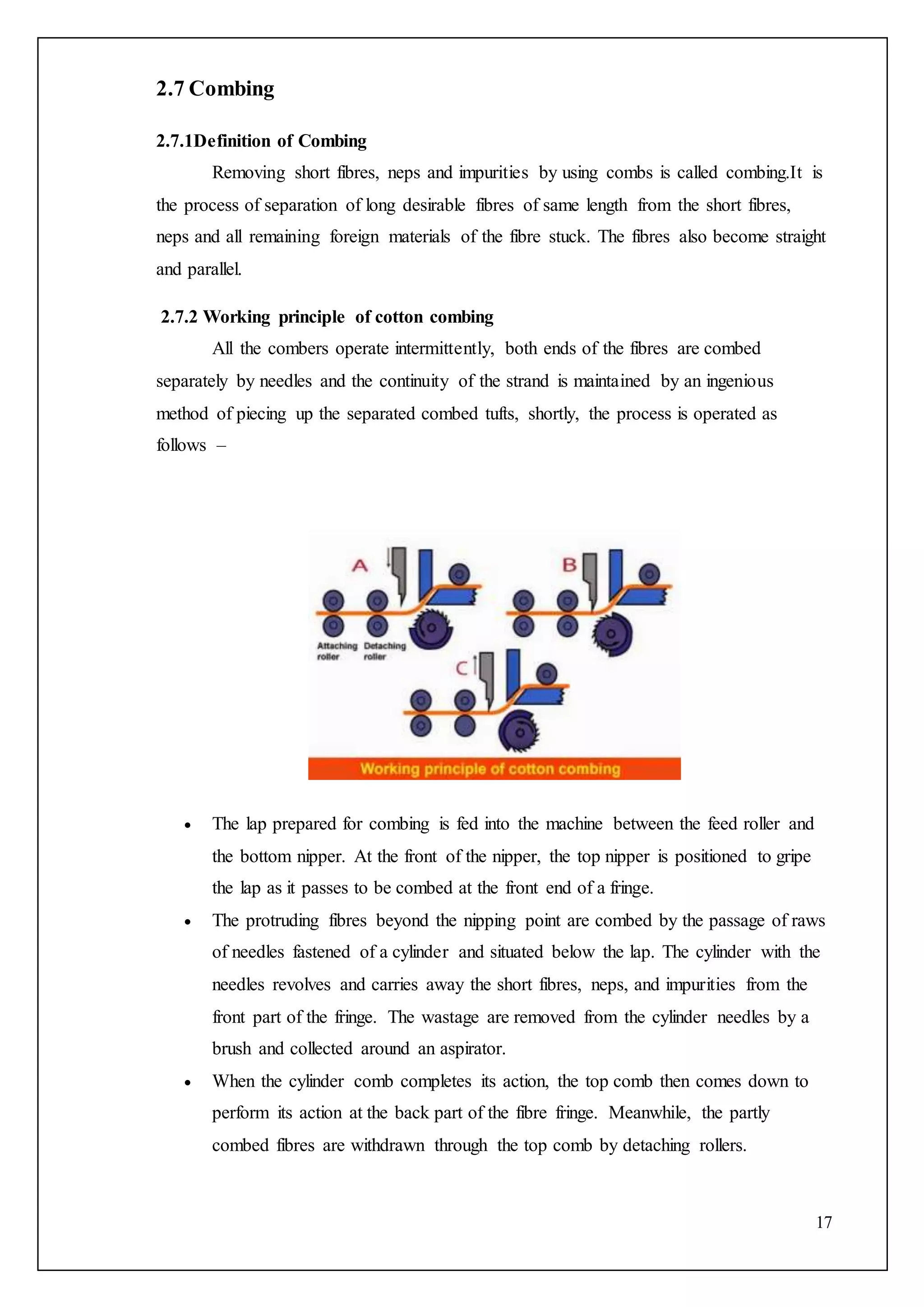Cotton Yarn Manufacturing Process (1) | DOCX