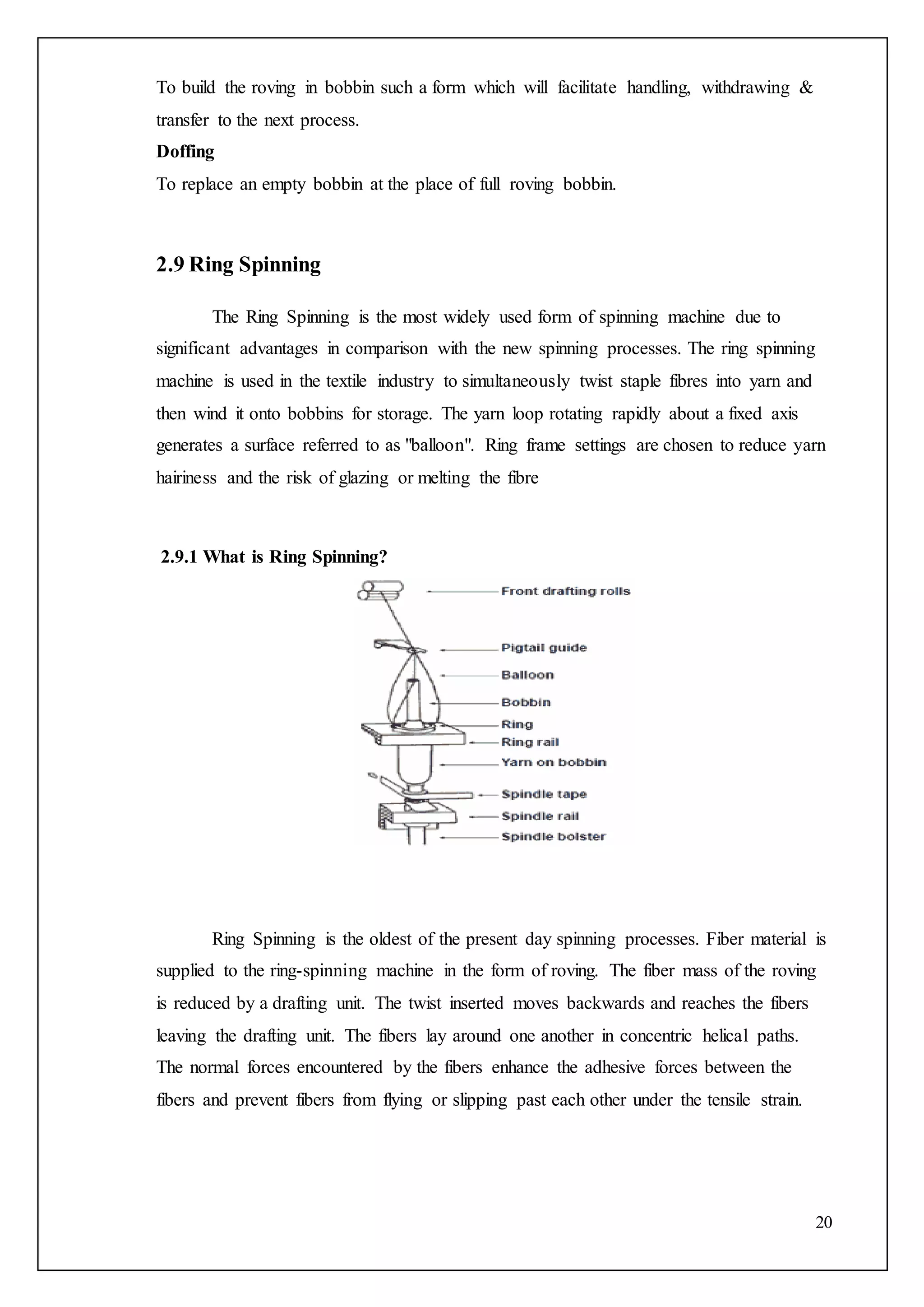 Cotton Yarn Manufacturing Process (1) | DOCX