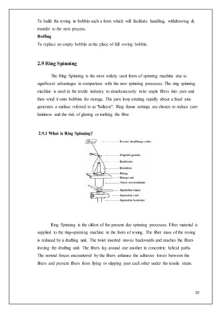 Cotton Yarn Manufacturing Process (1) | DOCX